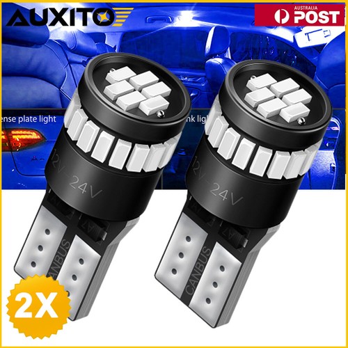 194 T10 LED Light Bulb 6000K Blue Super Golbe 8X Bright 168 2825 W5W ...