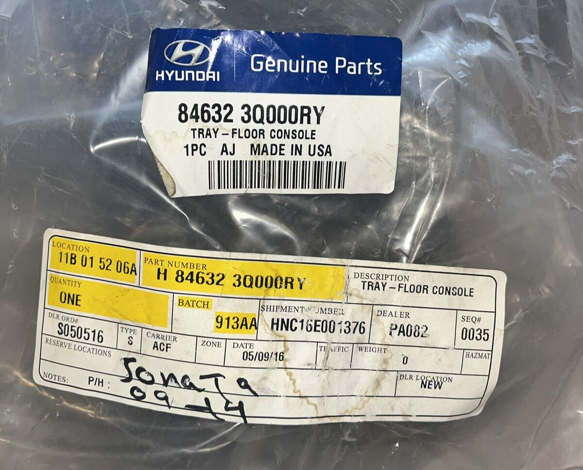 2011-2014 Hyundai Sonata OEM Center Console Storage Box 84632-3S000-RY ...