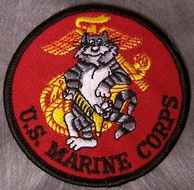 Embroidered Military Patch USMC Marine Corps Tomcat NEW | eBay