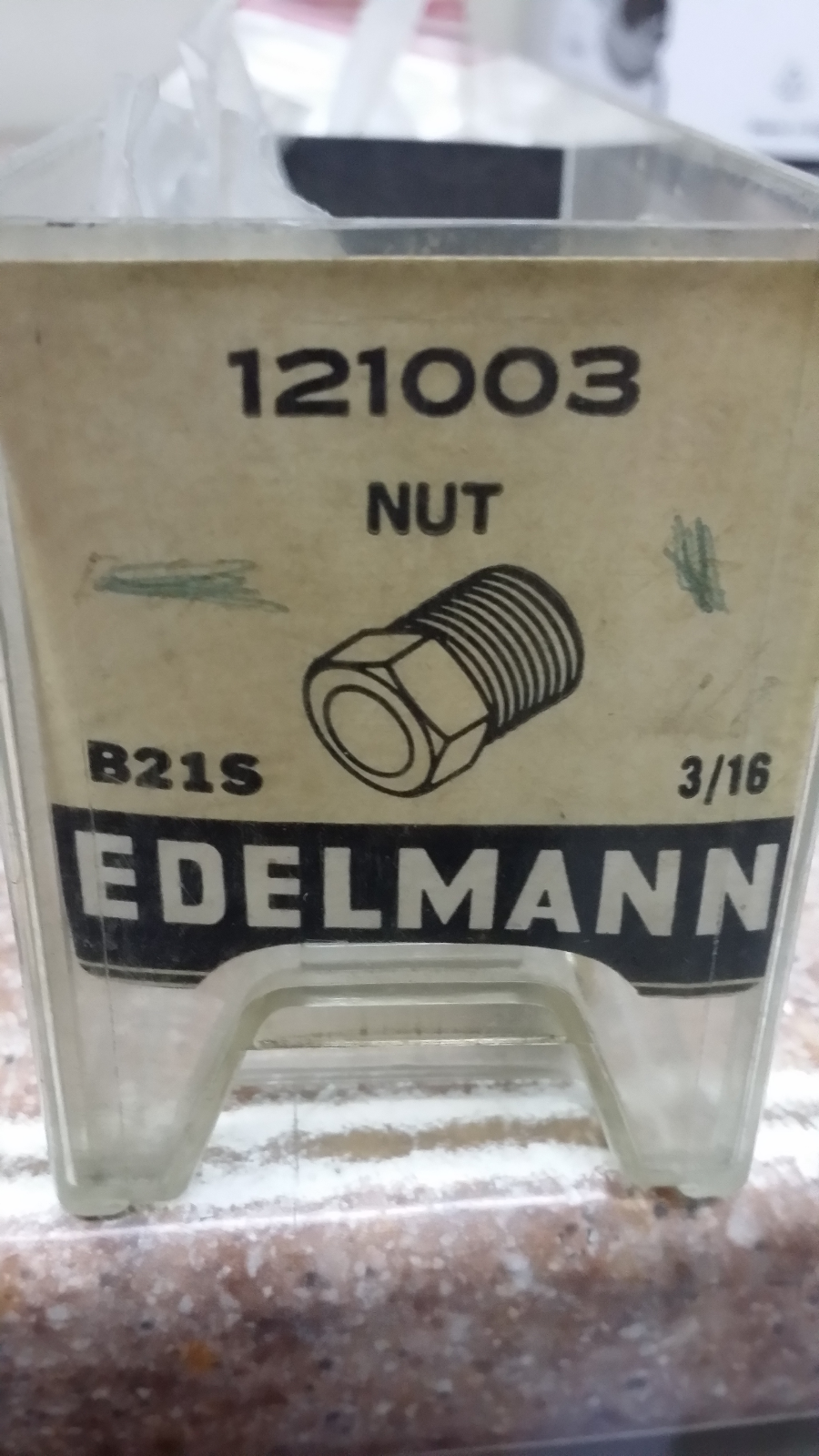 New Edelmann inverted Flare Tube Nuts 3/16 121003 (lot of 50) | eBay