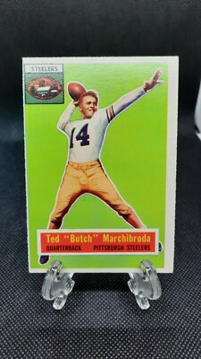 1956 Topps Football #51 Ted Marchibroda "Butch" Vintage Pittsburgh ...