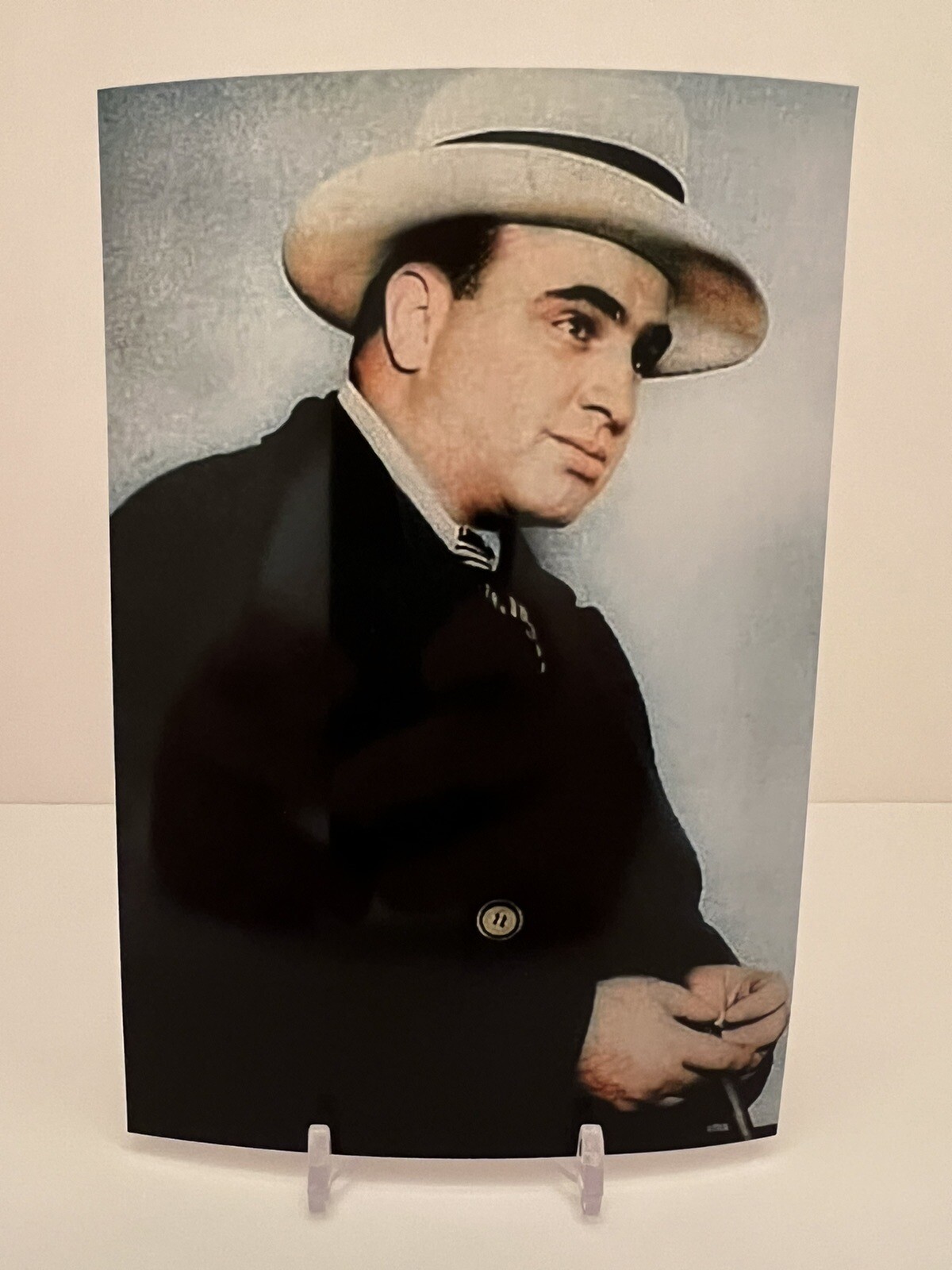 A Close Up Side View Of Al Capone Scarface Mafia Mob RARE COLOR 4x6 ...
