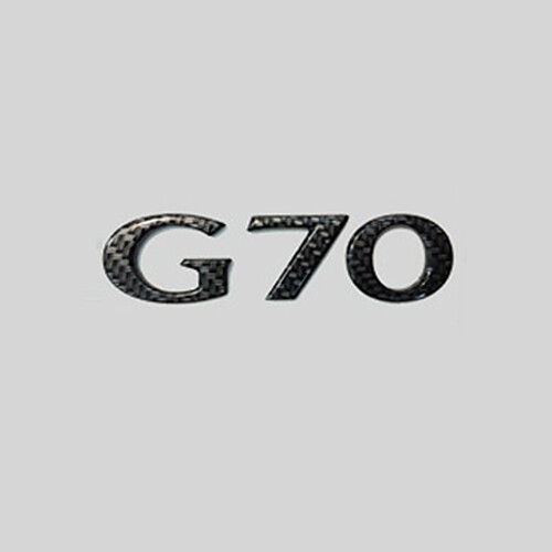 Carbon hydro dipping Front or Rear Wing G70 Emblem (Fits: 2018 2020 ...
