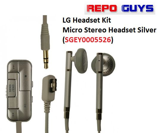 LG Headset Kit Micro Stereo Headset Silver (SGEY0005526) : BRAND NEW | eBay