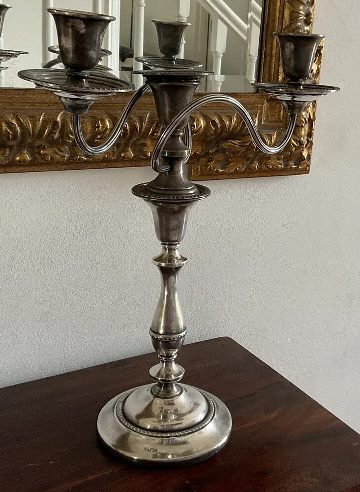 Antique Hecworth Repro Sheffield Silver Plated Convertible Weighted ...