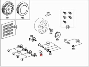 Genuine MERCEDES BBDC X222 W242 V251 A205 Tire valve 0004002913 | eBay