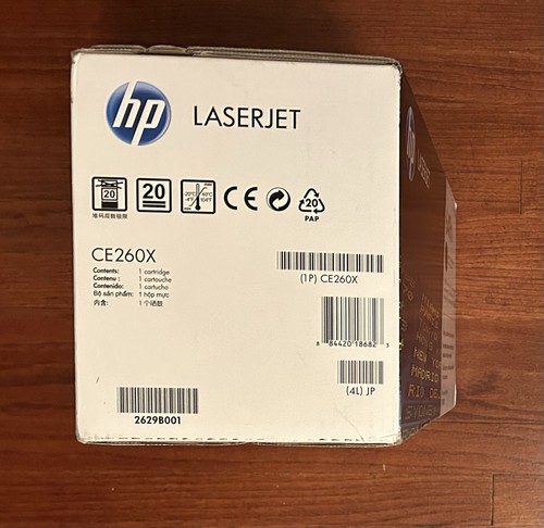 New Genuine HP CE260X Black Laserjet Print Cartridge 649X | eBay