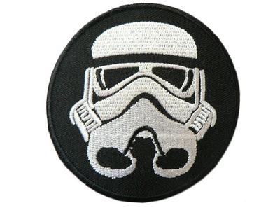 Star Wars Stormtrooper Patch With Hook & Loop Stormtrooper Logo | eBay