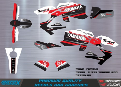 Decal Kit for Yamaha Super-Tenere-1200 Graphics Stickers Decals D3 | eBay