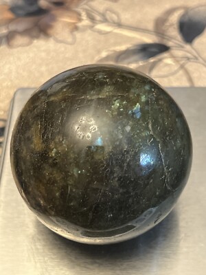 370g Natural Labradorite Crystal Orb Gemstone 3” Sphere polished ...