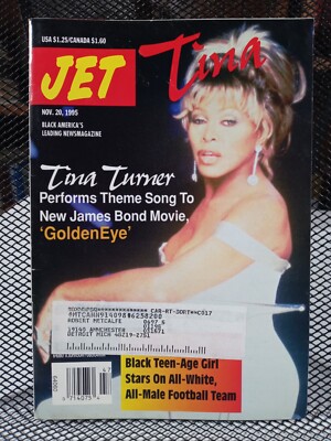 TINA TURNER James Bond Goldeneye Black Americana JET Magazine November ...