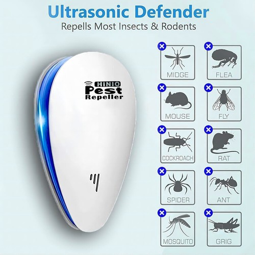 6pack Electronic Repellent Rat Mice Repeller Ultrasonic Pest Reject -US ...