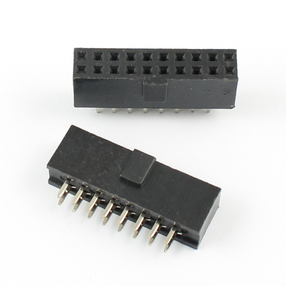 10Pcs 2.54mm 0.1" Pitch 2x8 16 Pin Female Pin Header Strip Polarizing ...