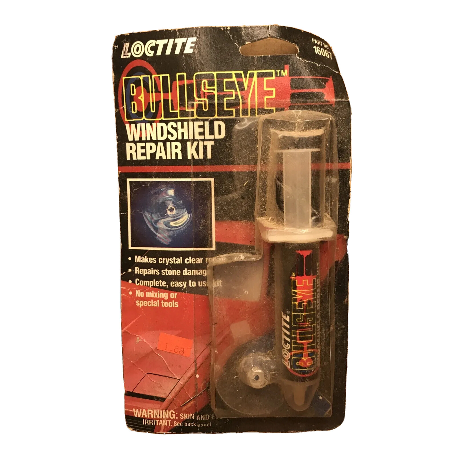 Vintage Permatex 16067 Bullseye .17 Fl oz. Windshield Repair Kit ...