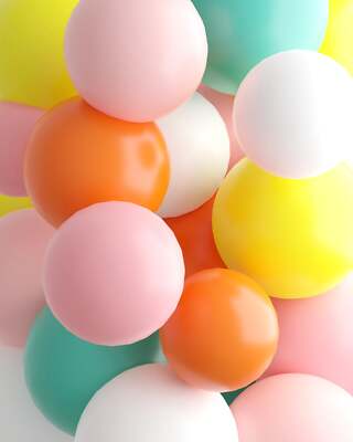 Beach Party Mini Balloons Mix | 36 Pack | 12cm 5" Latex | Party Decor ...