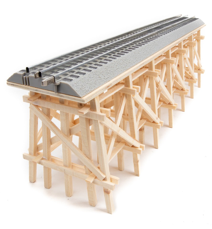 O Gauge Trestle Bridge Fully Assembled 20" L 5 1/2" H For Your Lionel ...