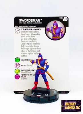 Marvel Heroclix Swordsman #036 w/ Card Avengers Defenders Set | eBay