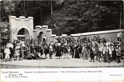 CPA AK BAD BERNECK IM FICTELGEBIRGE Festspiel Die Wallenrode GERMANY ...