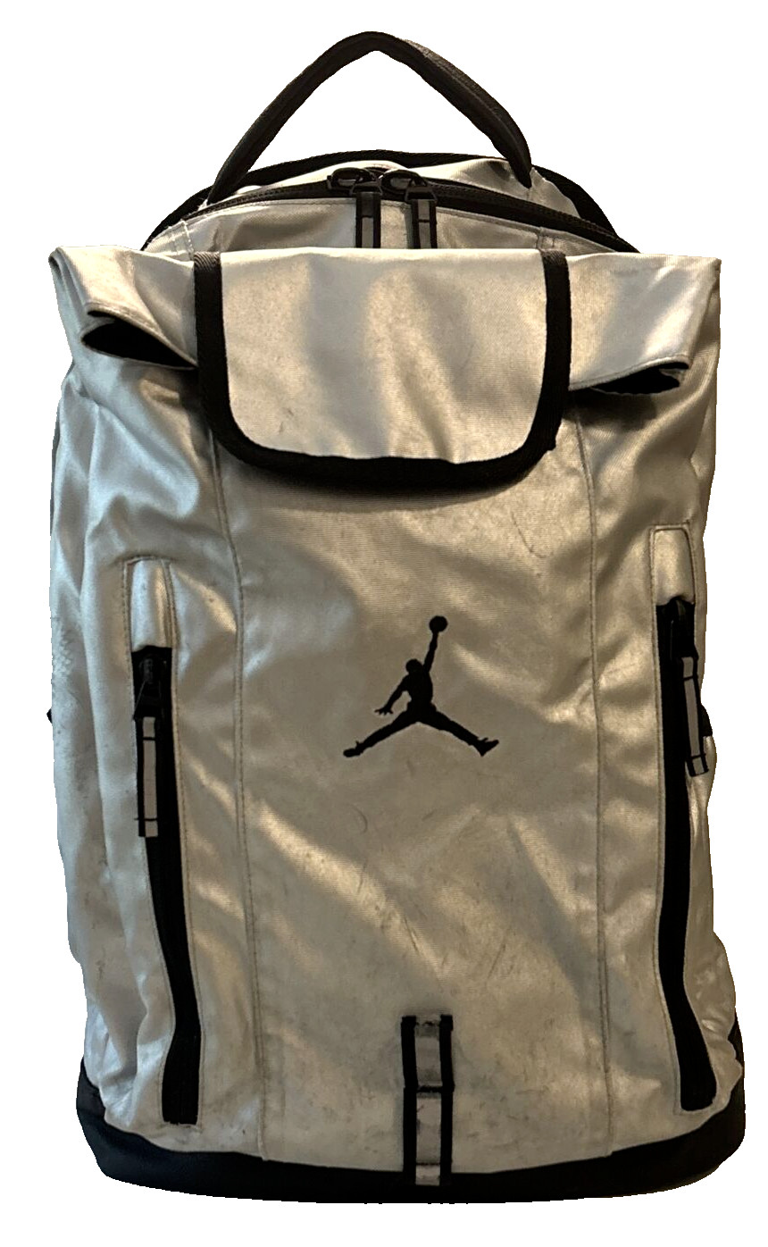Nike Jordan Jumpman Laptop Backpack Metallic Silver a… - Gem