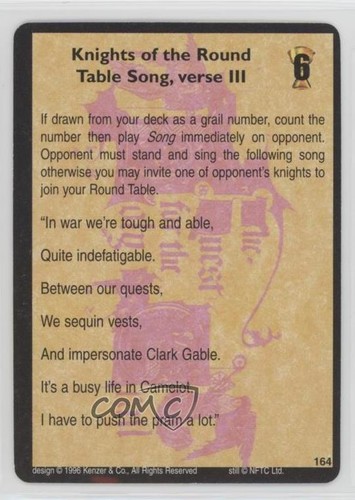 1996 Monty Python and the Holy Grail Trading Card Game #164 09ud | eBay