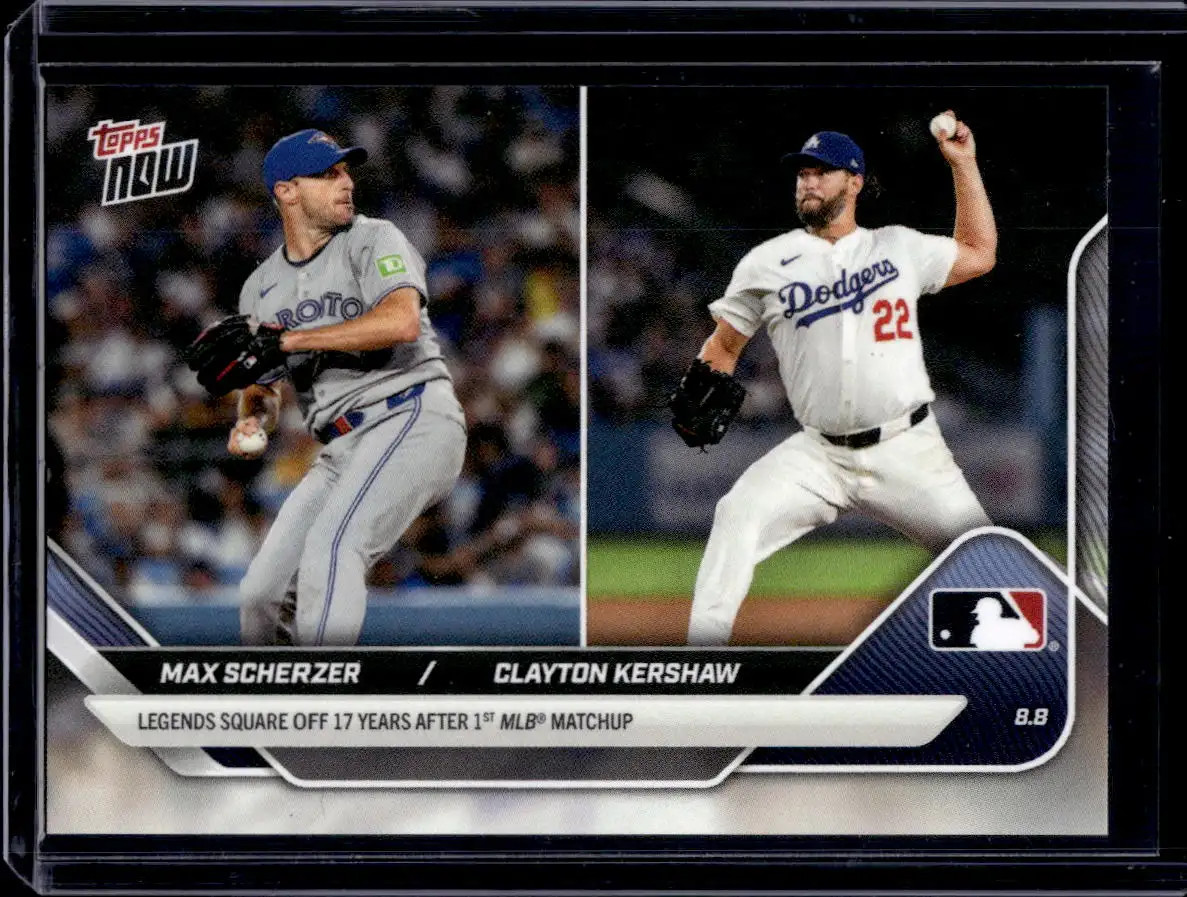 Clayton Kershaw / Max Scherzer 2025 Topps Now #535 FoilFractor /1 Price ...