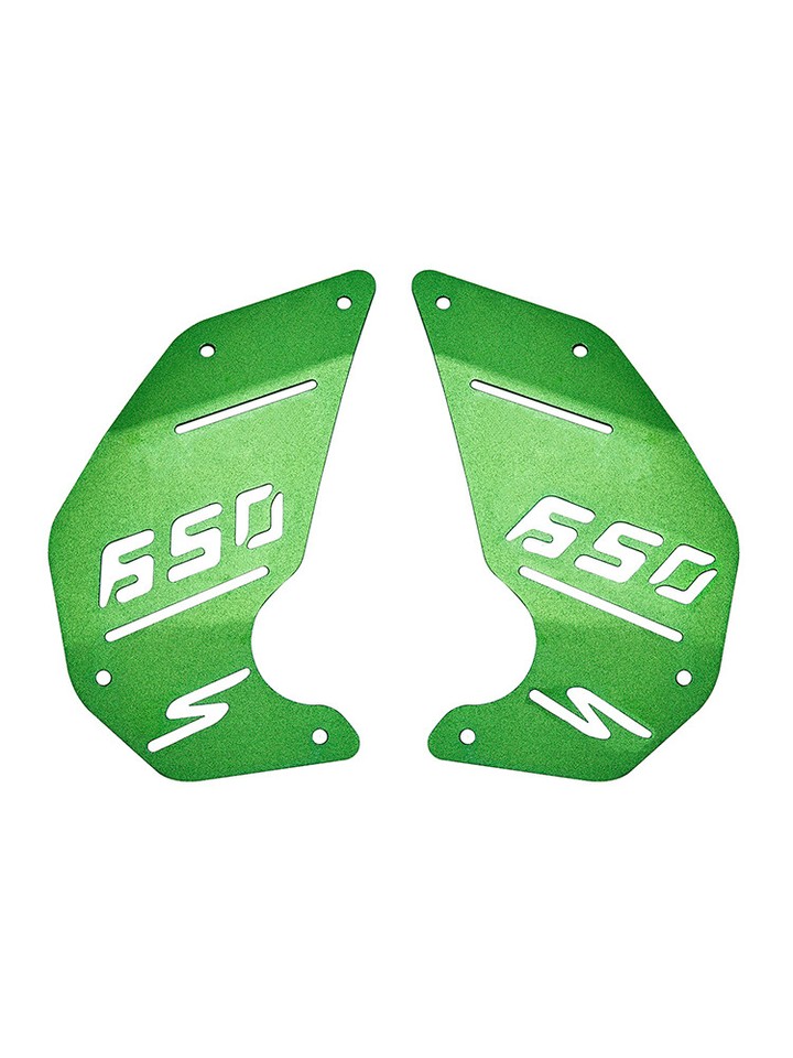 Cnc Engine Side Panel Cover Plate Green For Kawasaki Vulcan S En650 ...