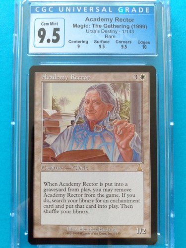 ☀️🎓Academy Rector🎓☀️Urza's Saga 1999 MTG Reserved List | 💎Gem Mint CGC ...