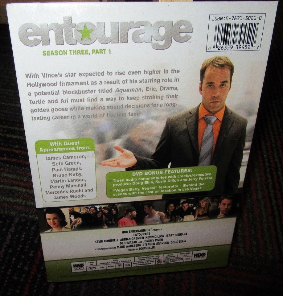 ENTOURAGE: PICK A SEASON DVD SET, ERIC,TURTLE, JOHNNY ALL EPISODES ...