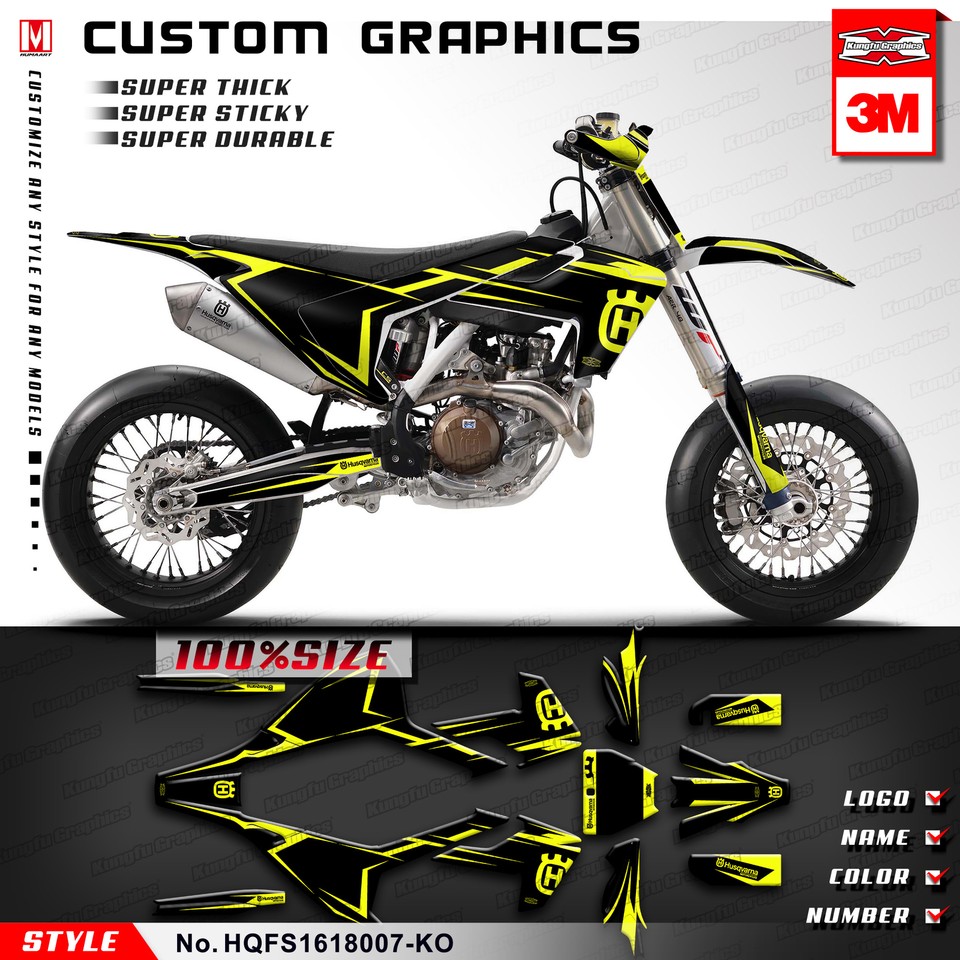 Kungfu Graphics Custom Sticker Kit for FS 450 TE FE 150 250 300 2017 ...