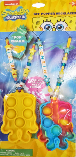 Nickelodeon Spongebob Squarepants BFF Friendship Popper Necklace Set of ...