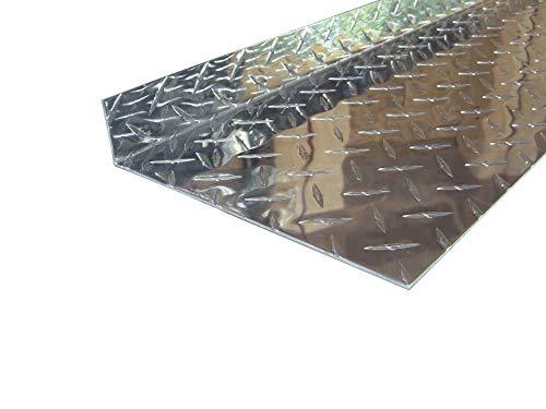 Aluminum Diamond Plate Angle .062 x 1.5 x 7.5 x 48 in. Inside Reverse ...