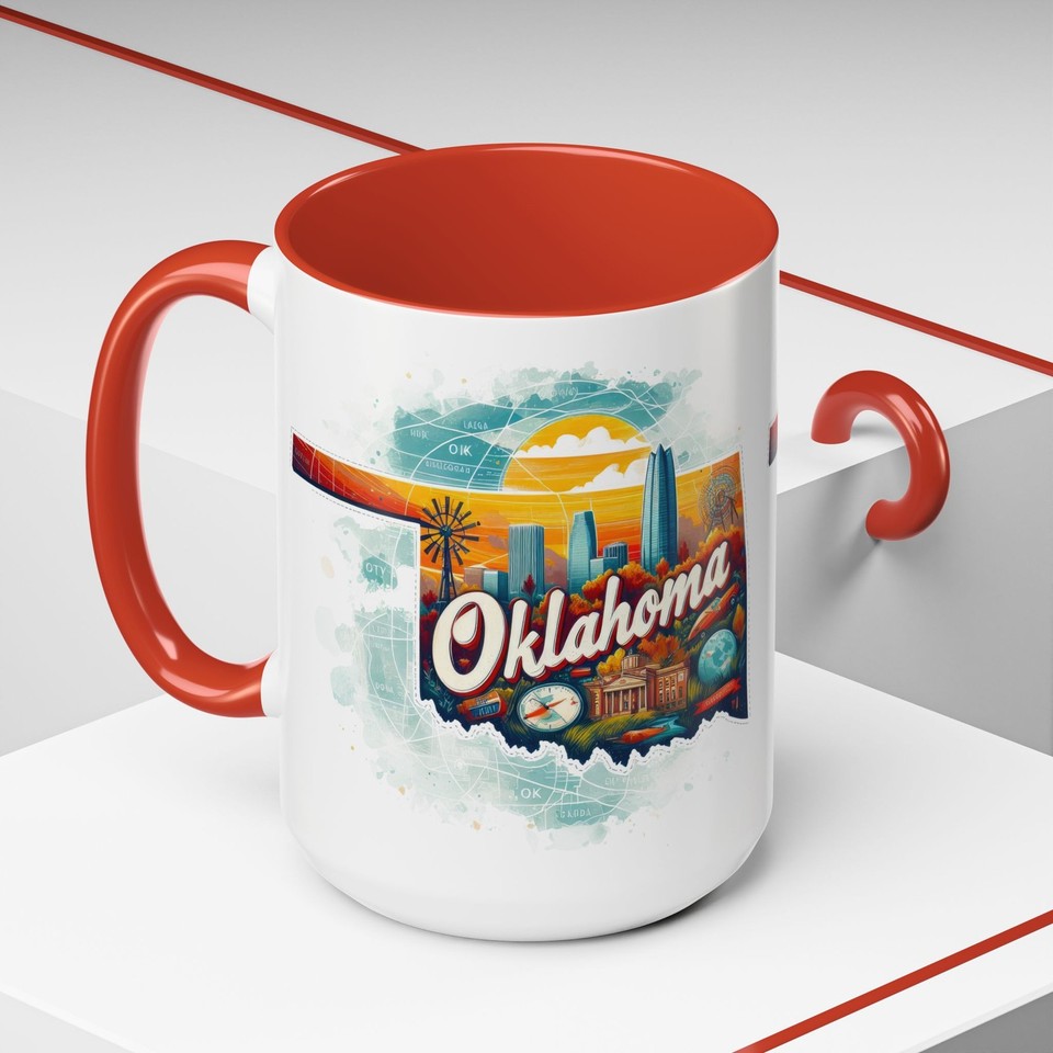 Oklahoma Coffee Mug, Souvenir Mug, OK State, Gift for Family-Friends | eBay