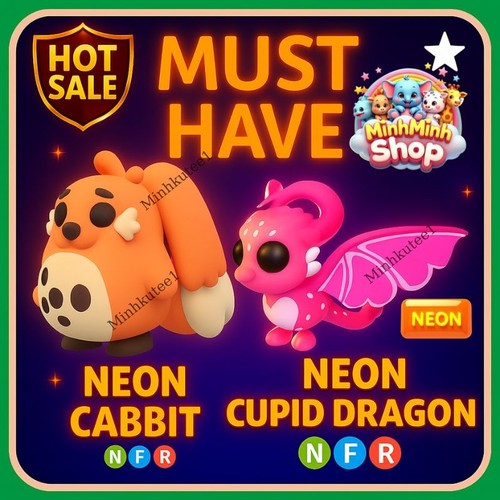 Must-Have Combo Neeon Cupid Dragon/ NFR Cabbit – Adopt M3e Pet|Fast ...