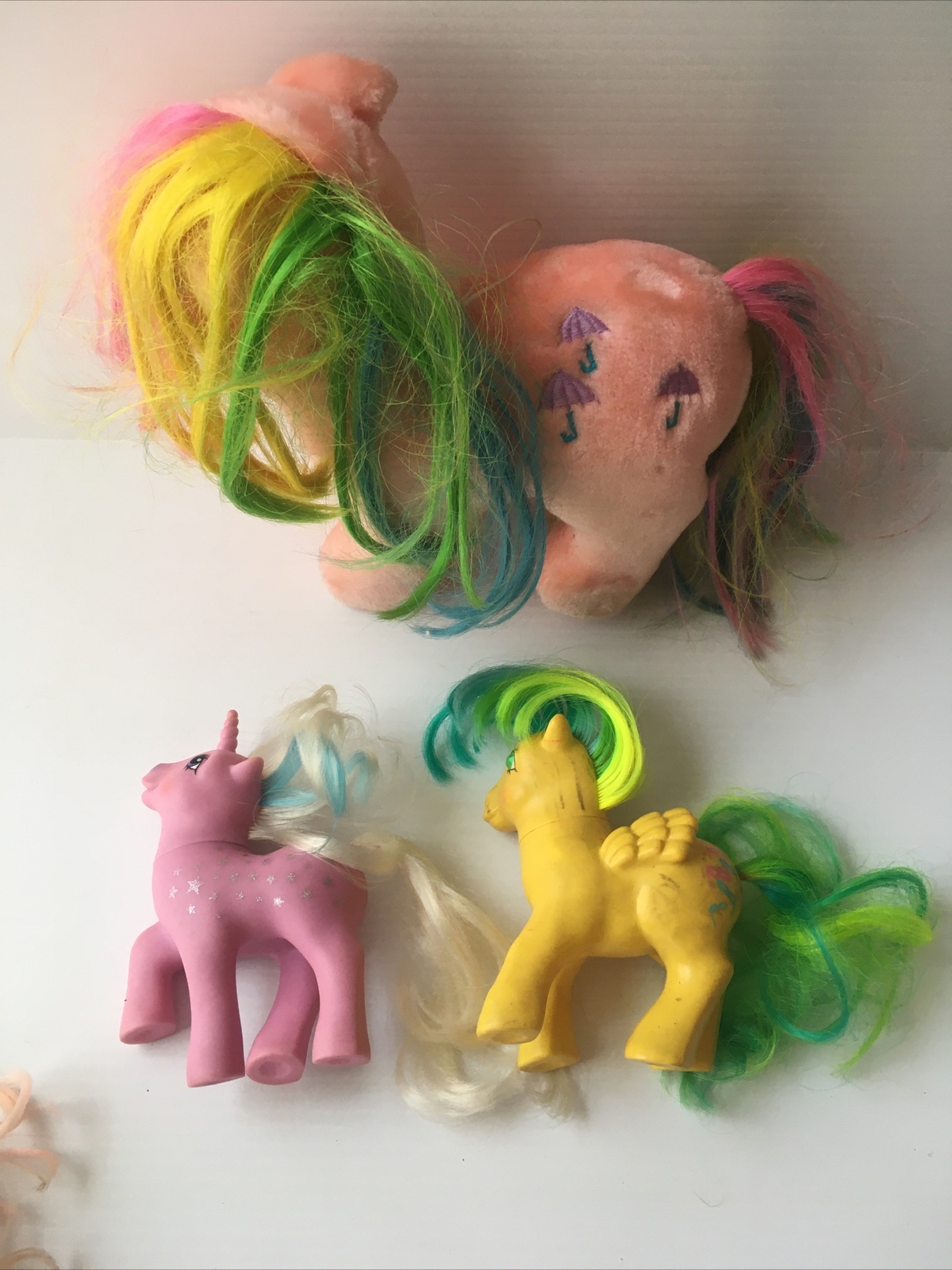 LOT G1 Vintage 1980's My Little Pony Shady Rainbow Flocked Betty Bye ...