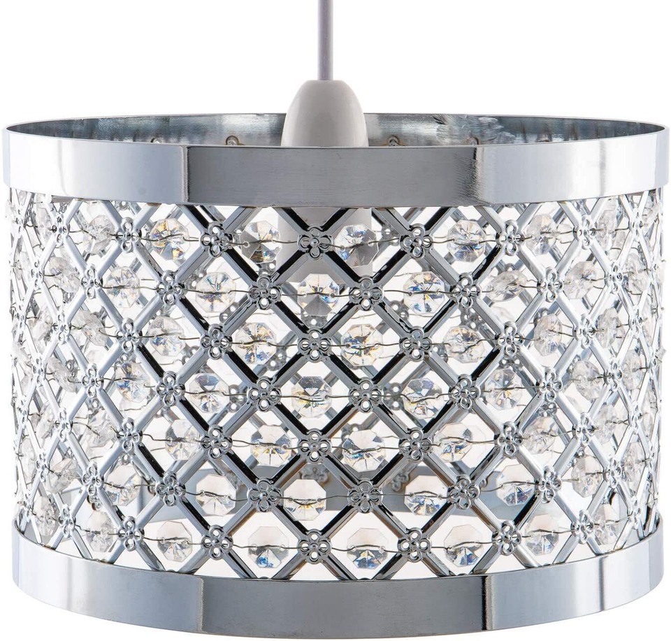 Chandelier Modern Acrylic Crystal Droplet Ceiling Light Shades ...