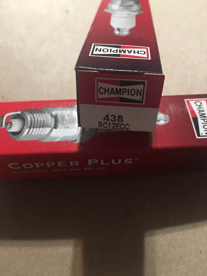 2 Spark Plug-Copper Plus Champion Spark Plug 438 RC12ECC | eBay