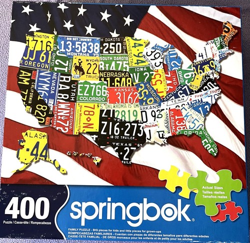Springbok USA State License Plates Puzzle 400 Pieces | eBay