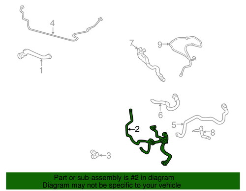 Genuine Volvo Lower Hose 31368640 | eBay