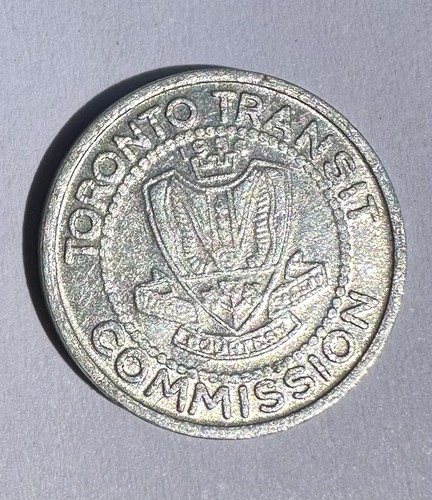 Toronto Transit Commission Token - Aluminium- Canadian Transport ...