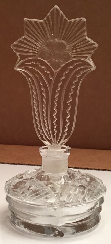 Vintage Exquisite Drum Style Crystal Czechoslovakian Perfume Bottle. | eBay