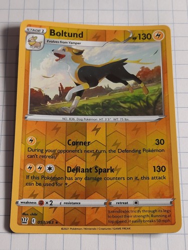 Boltund 053/163 Swsh05: Battle Styles Reverse Holo for sale online | eBay