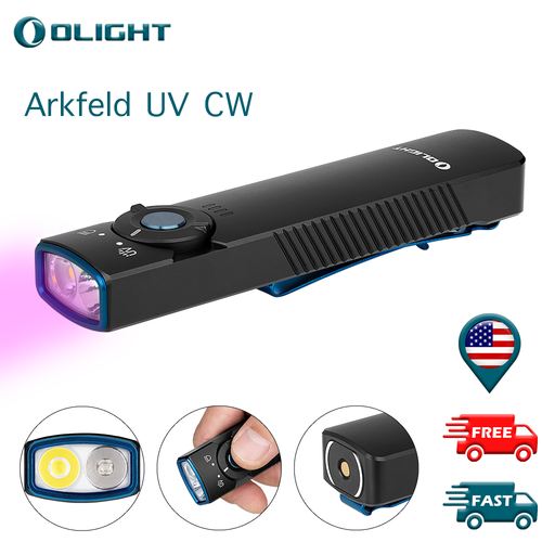 Olight Arkfeld UV 1000 Lumens Cool White Rechargeable Flashlight with ...