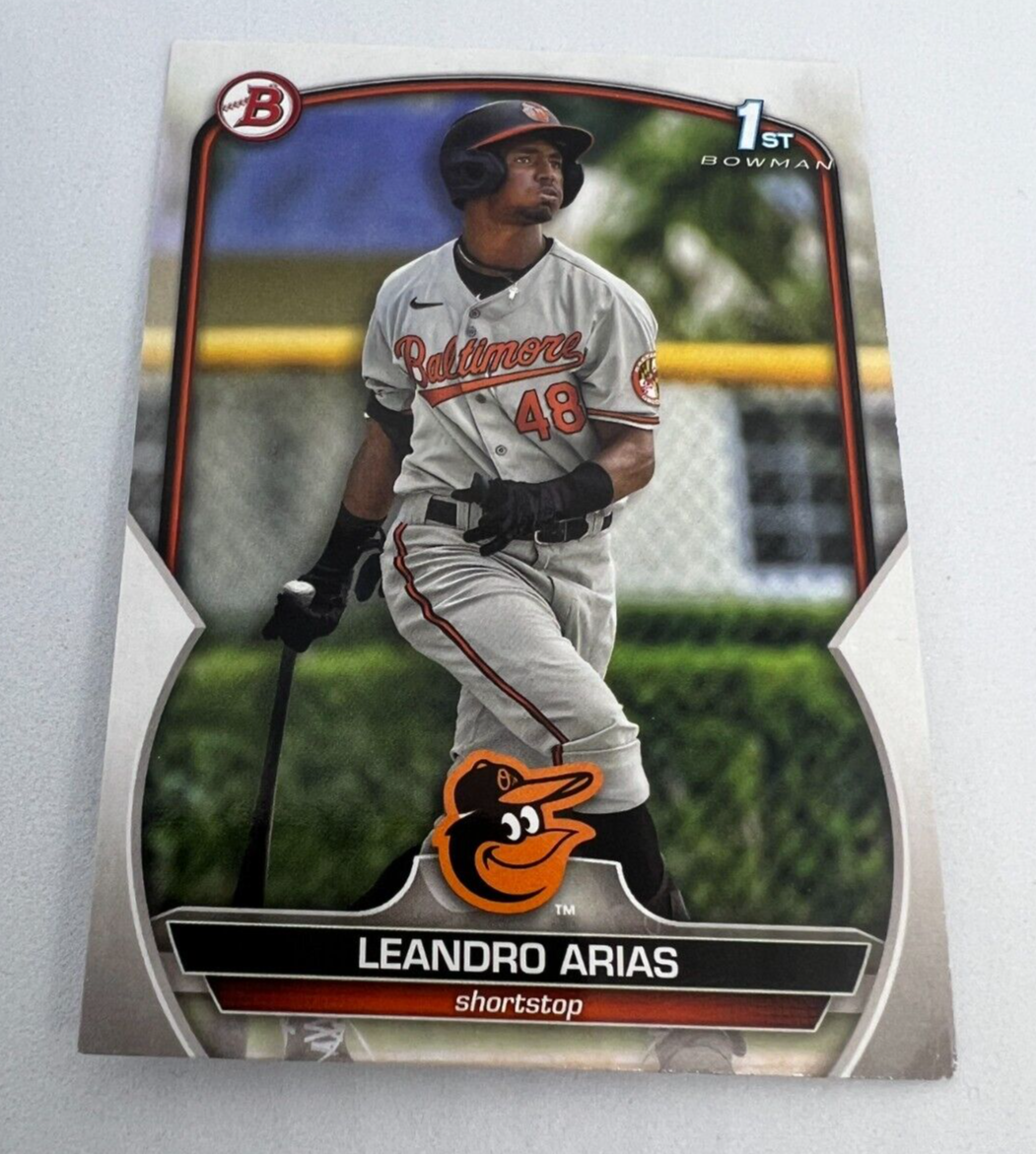 2023 Bowman Prospect Leandro Arias #BP-84 1st Orioles Baseball Card RC ...