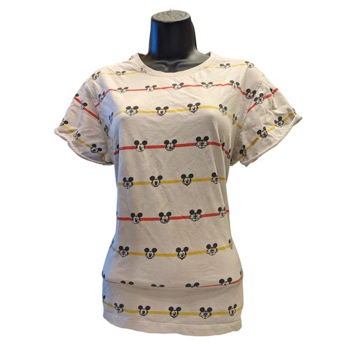 Bewakoof Mickey Mouse Faces Graphic T Shirt Women Small Disney Tee ...