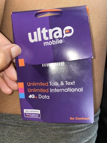 ULTRA Mobile Sim Starter Kit Metro 4g data NO CONTRACT Unlimited Talk ...