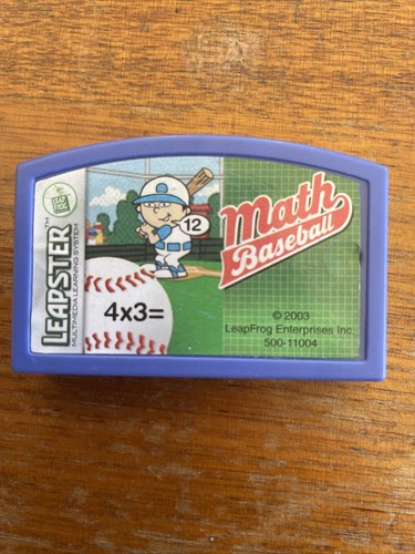LeapFrog Leapster Math Baseball Untested | eBay