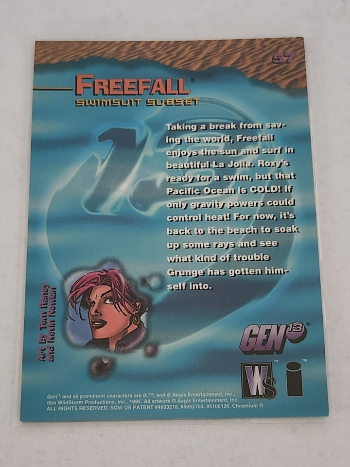 1995 GEN 13 FREEFALL #57 by WILDSTORM CHROME TRADING CARD | eBay