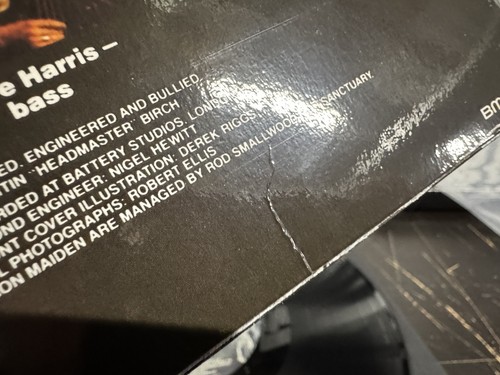 Iron Maiden DEREK RIGGS Autographed Signed Album KILLERS Genuine ...