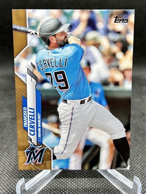 2020 Topps Update Gold #U20 Francisco Cervelli Miami Marlins SP #/2020 ...