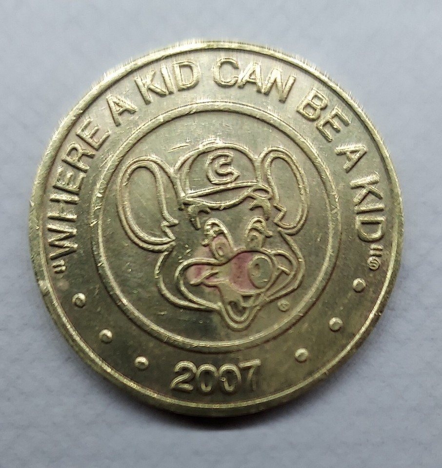 Chuck E Cheese Where A Kid Can Be A Kid 2007 Token Good Condition | eBay